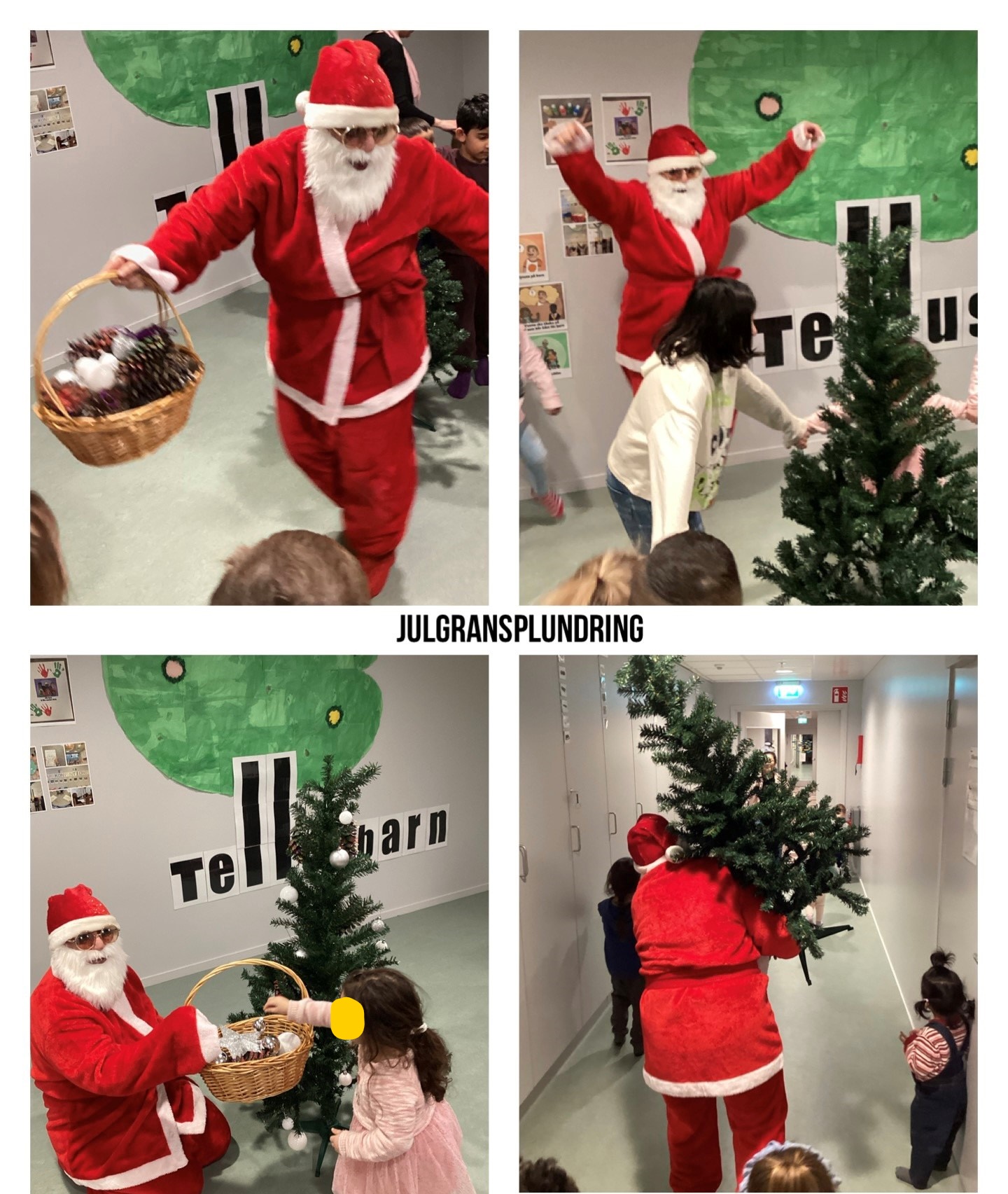 Tellusbarn | Julgransplundring på kulturförskolan Smedby - Tellusbarn